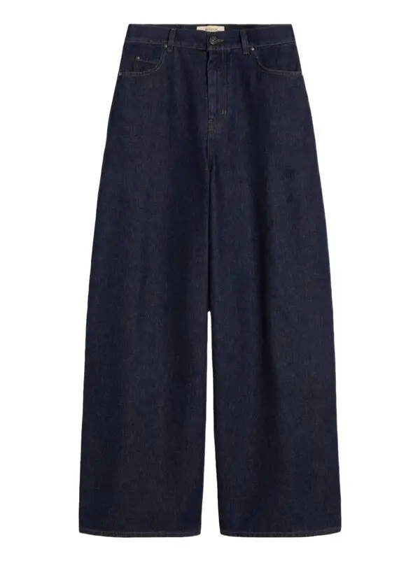 Max Mara Tabella Wide Leg Jeans - Navy Blue