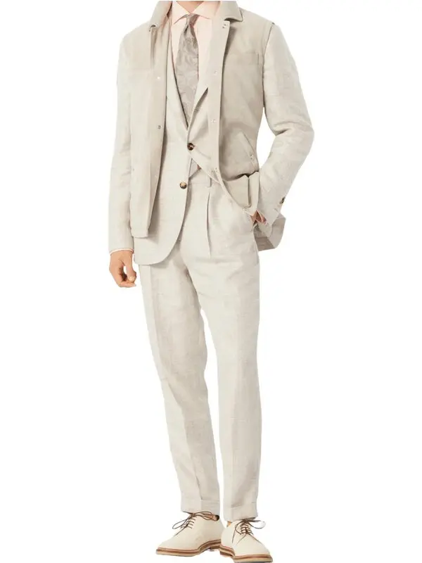 Brunello Cucinelli Sleeveless Button-up Gilet - Rope