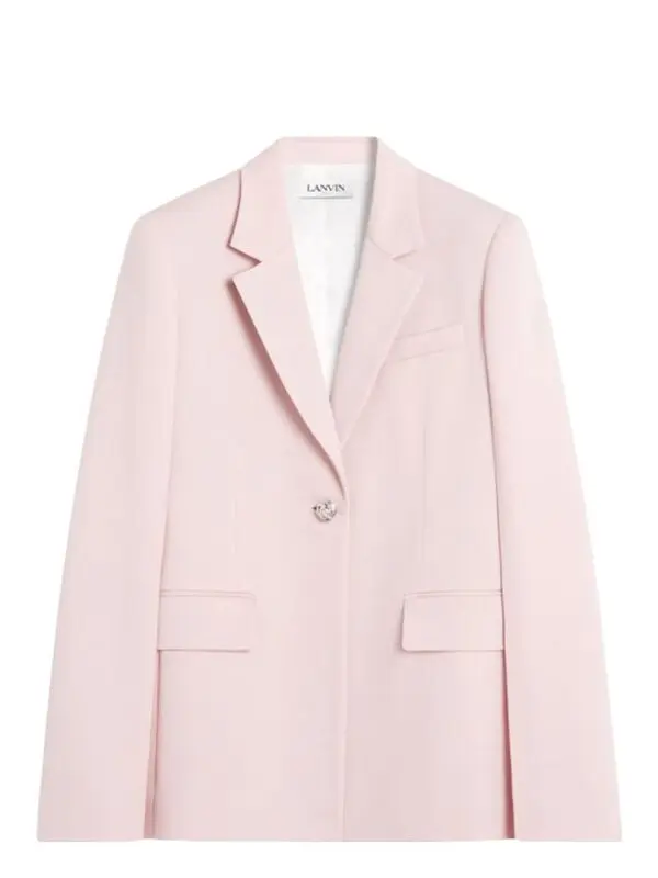 LANVIN Single-breasted Suit Jacket With Notch Lapel - Pink