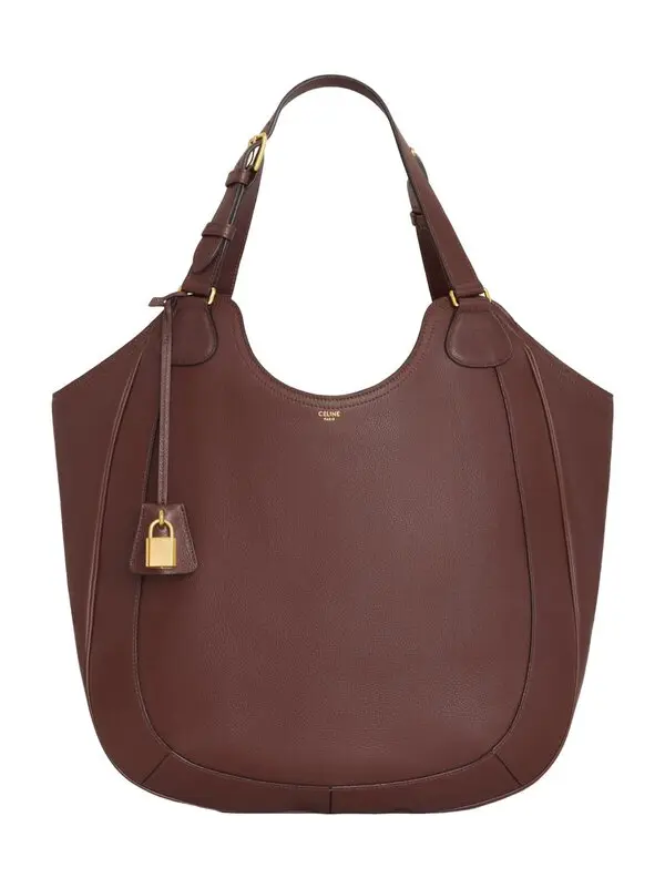 Celine Meo Bag In Calfskin - Chestnut