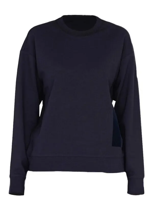 Emporio Armani Round Neck Long Sleeve Sweater - Black