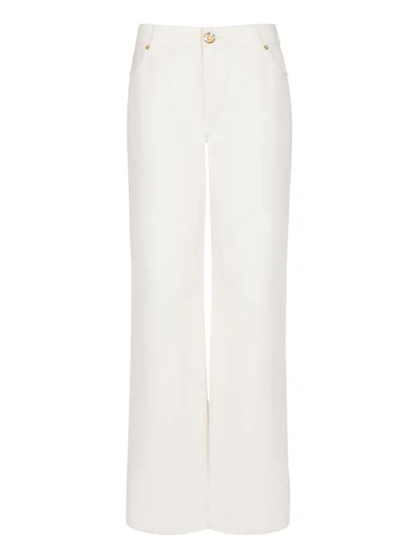 Balmain Straight-fit Denim Jeans - White