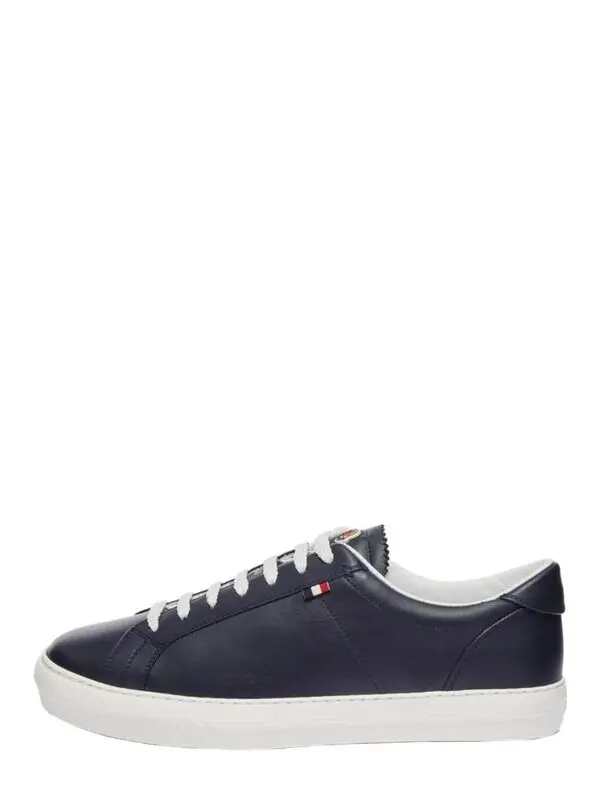 Moncler Lace-up Leather Sneakers - Midnight Blue