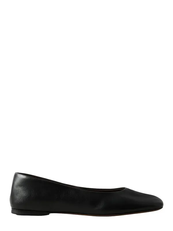 THE ROW Solid Color Ballet Flats - Black