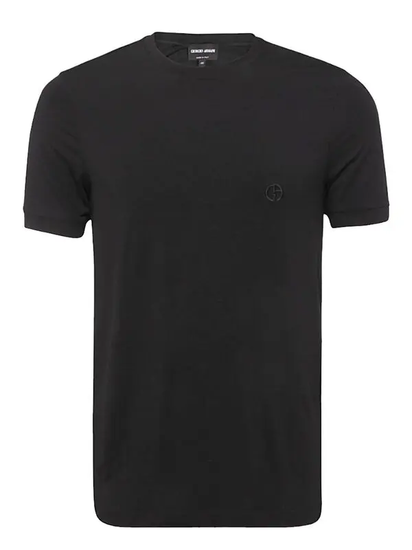 Giorgio Armani Stretch Logo T-shirt - Black