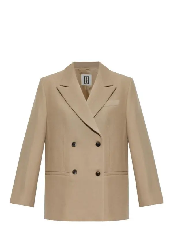 BY MALENE BIRGER Ramo Double-breasted Blazer - Nude