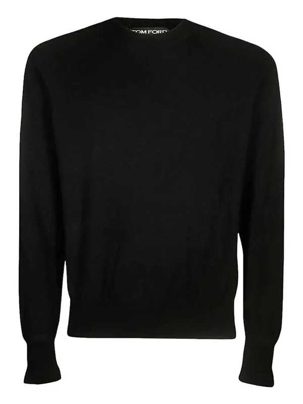 TOM FORD Round-neck Knitted Pullover - Black