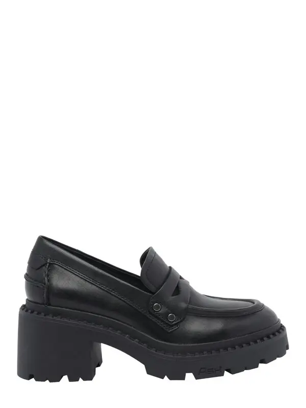 Ash Chunky-heeled Loafers - Black