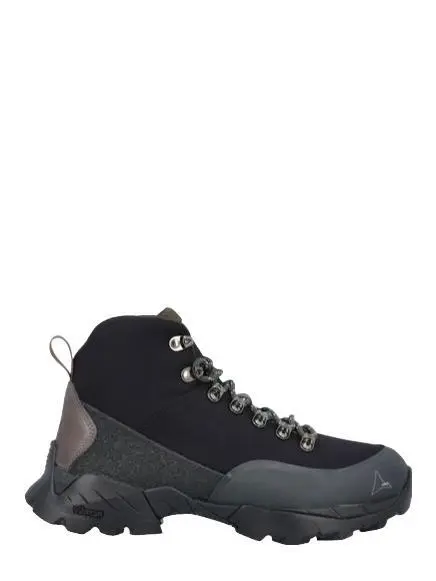 Loro Piana Lace-up High Top Boots - Black