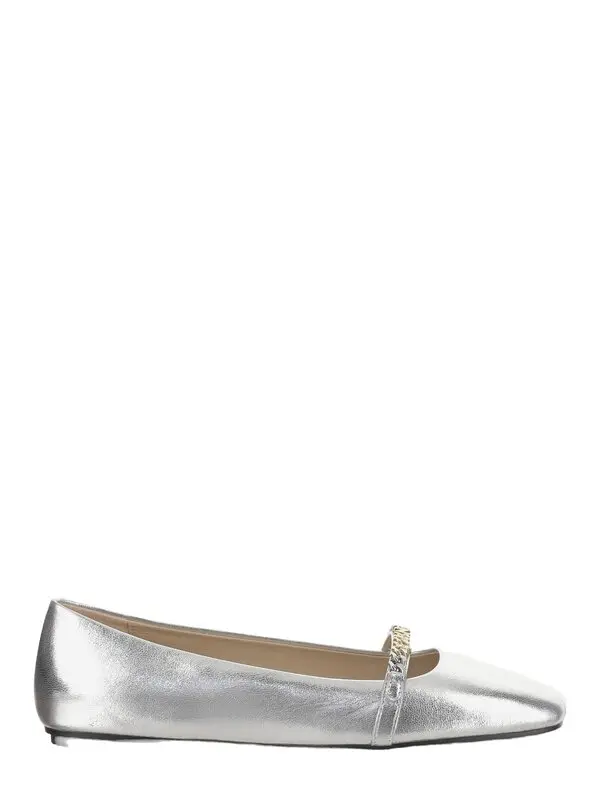 Pinko Chain-embellished Ballet Flats - Grey