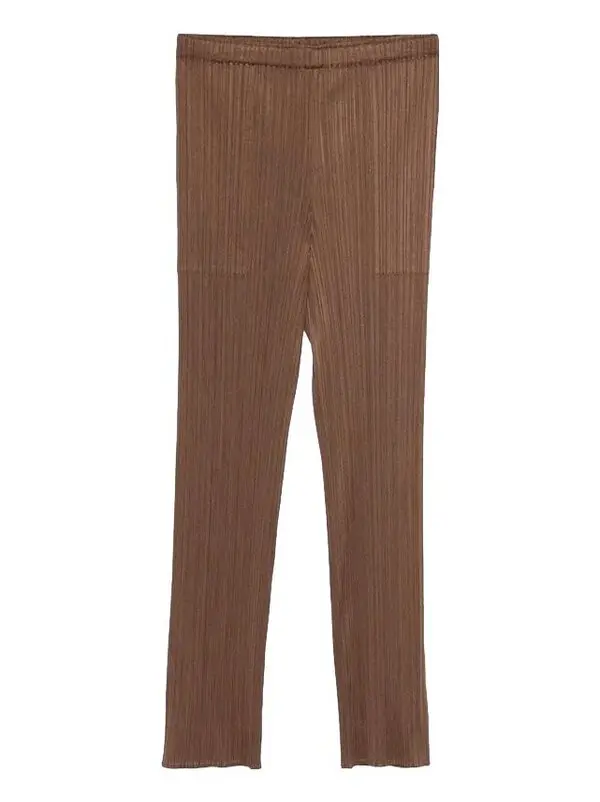 Issey Miyake Brown Basics Trousers - No
