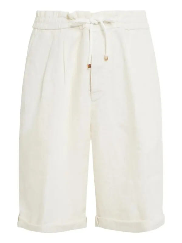 Brunello Cucinelli Drawstring Knee-length Shorts - White