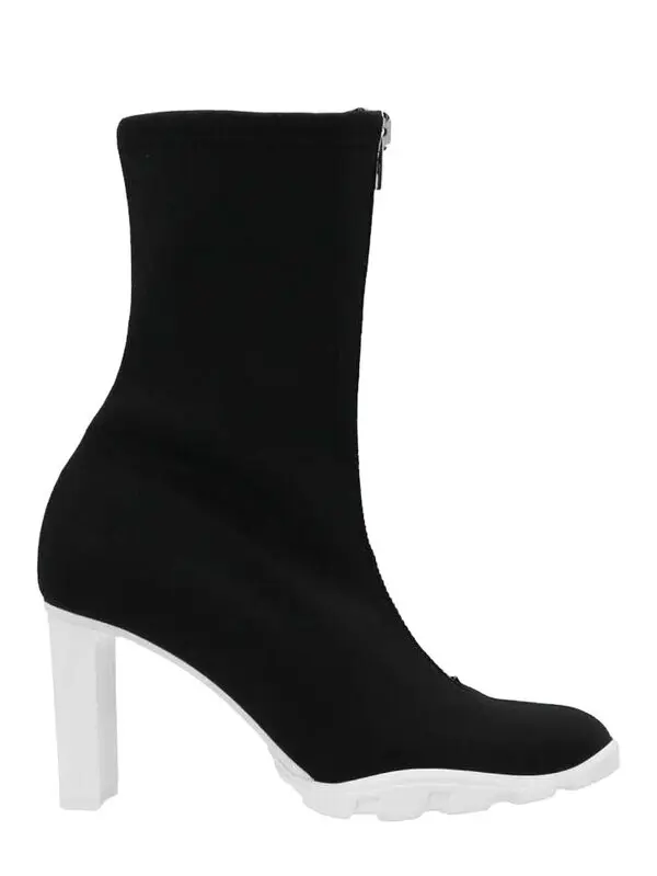 Alexander McQueen Scuba Front Zip Ankle Boots - Black
