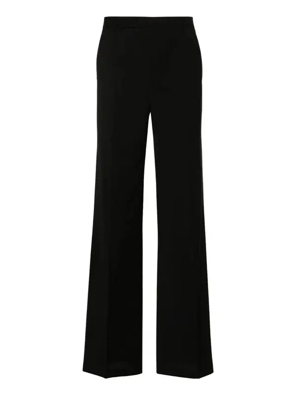 Rick Owens Dietrich Pressed Crease Trousers - Black