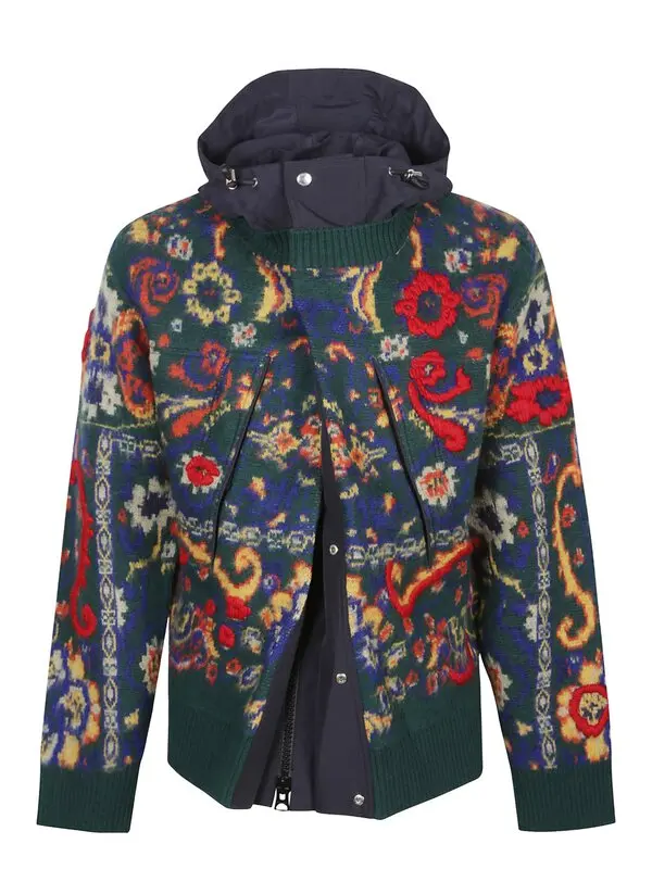 Sacai Patchwork Hooded Jacket - Multicolor