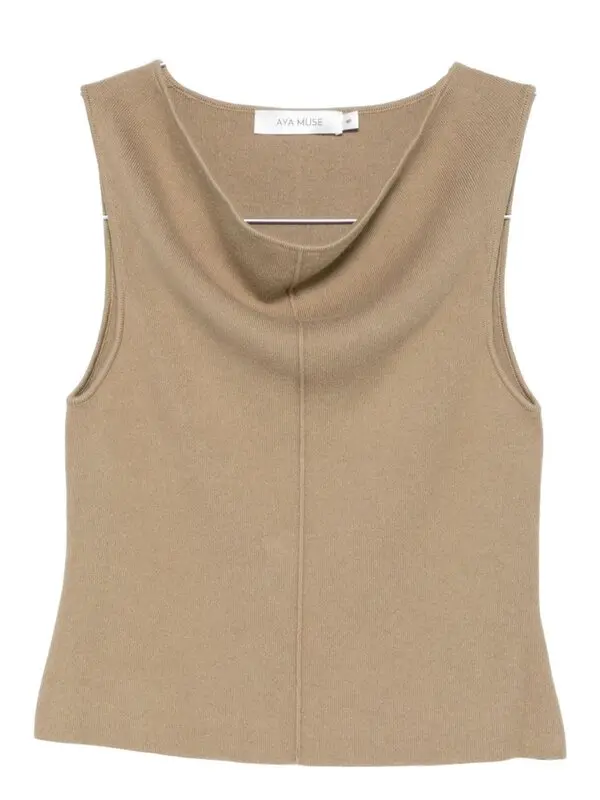 AYA MUSE Knitted Vest - Nude