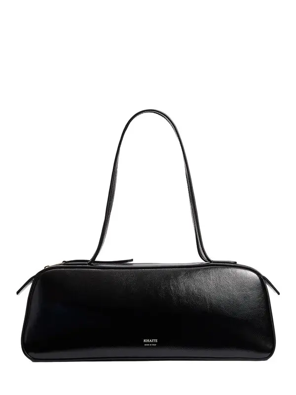 Khaite Simona Zipped Shoulder Bag - Black