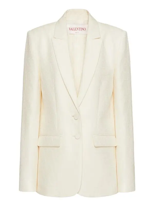 Valentino Garavani Toile Iconographe Blazer - Ivory