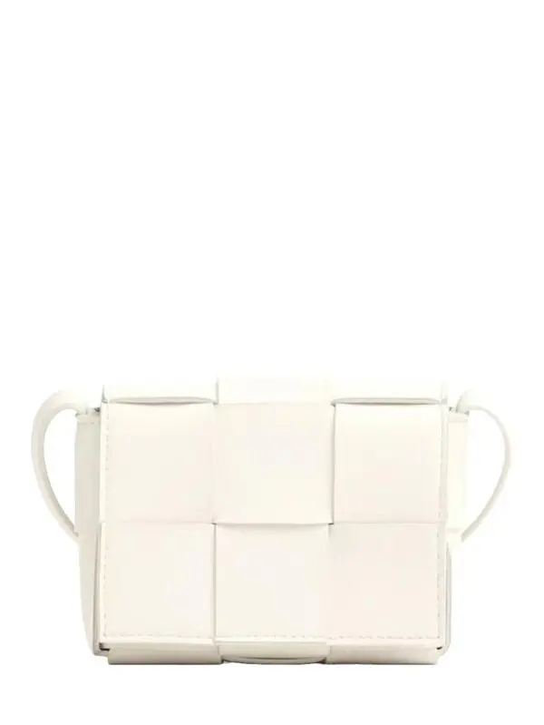 Bottega Veneta Cassette Mini Crossbody Bag - White