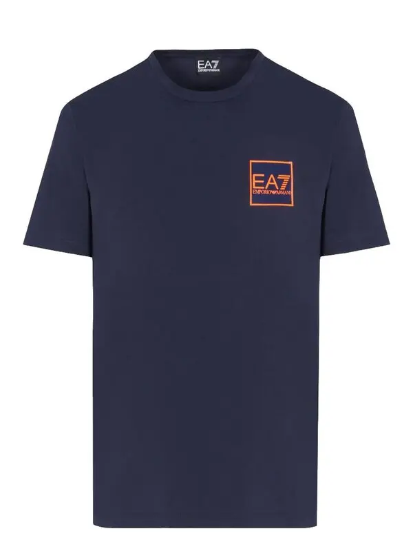 EA7 Navy Logo T-shirt - Blue