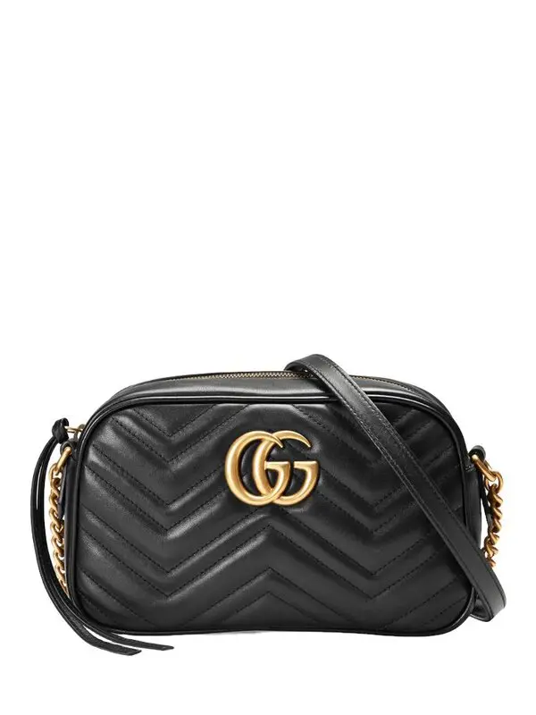 Gucci Gg Marmont Shoulder Bag - Black