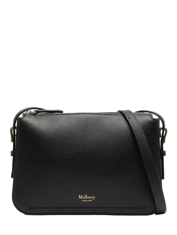 Mulberry Clovelly Leather Cross Body Bag - Black