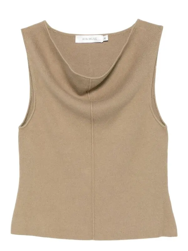 AYA MUSE Strapless Seamed T-shirt - Nude