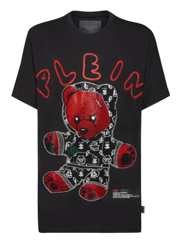 Philipp Plein Logo Short-sleeved T-shirt - Black