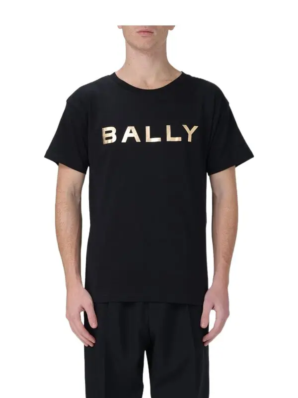 Bally Logo Printed Crewneck T-shirt - Black