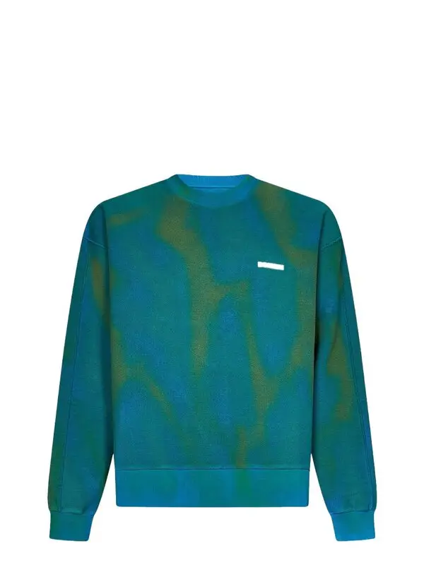BONSAI Tie & Dye Crewneck Sweatshirt - Green
