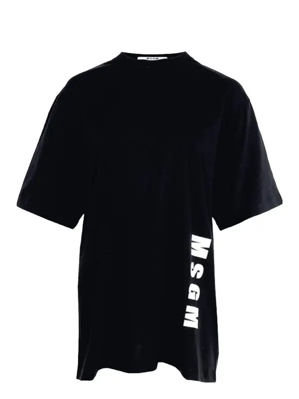 MSGM Logo Print T-shirt - Black