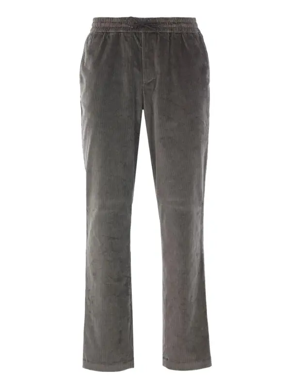 Sease Corduroy Drawstring Pants - Black