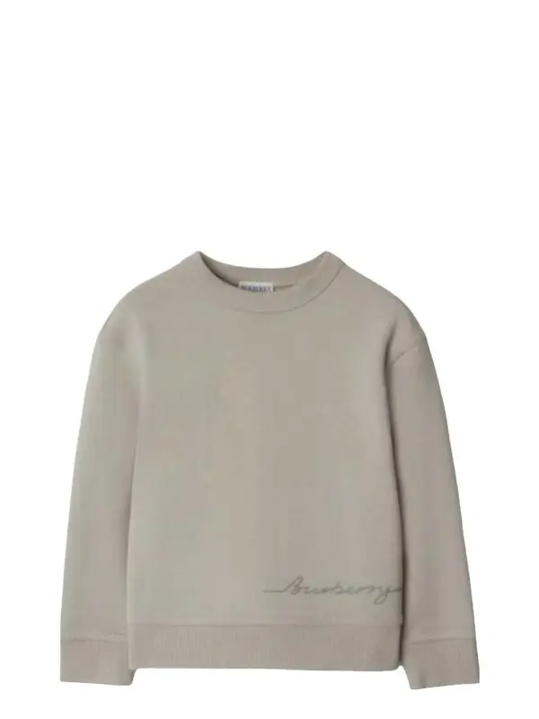 Burberry Logo Lettering Sweatshirt - Nude