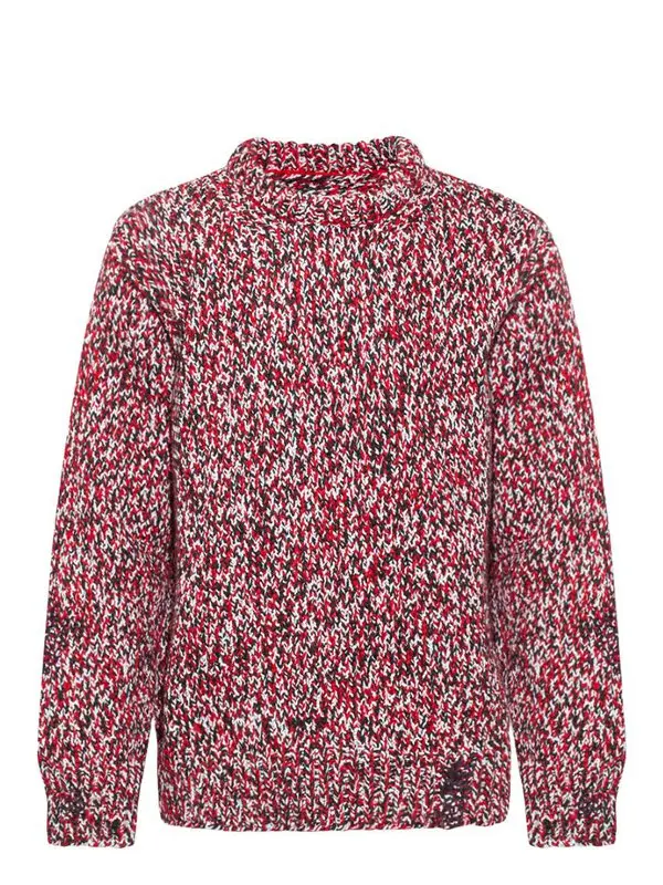 MAISON MARGIELA Mouliné Crewneck Sweater - Red