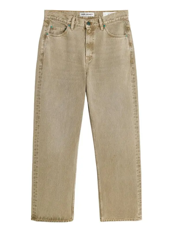Our Legacy High Waist Straight Leg Jeans - Nude