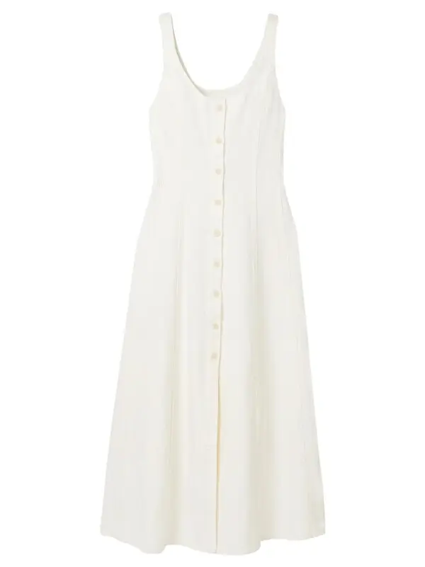 Citizens Of Humanity Sleeveless Button-front Dress - White