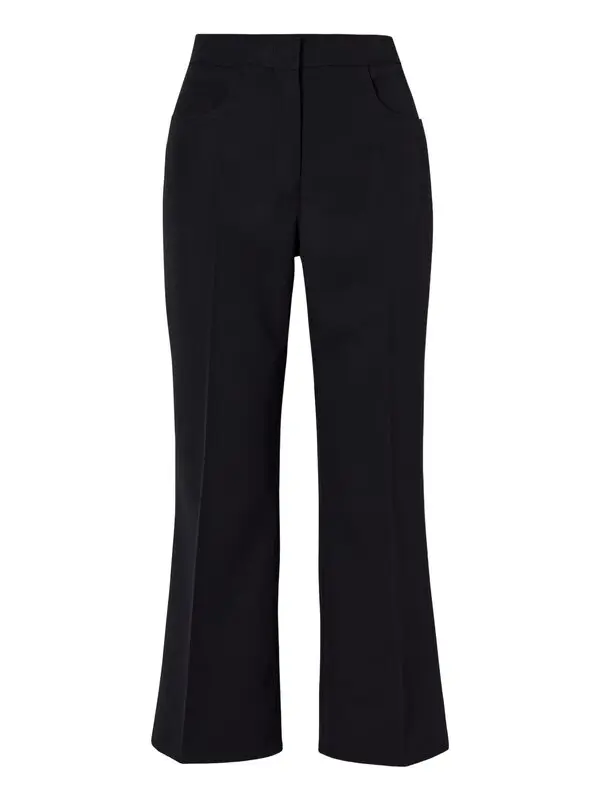 JIL SANDER Gabardine Tailored Trousers - Black