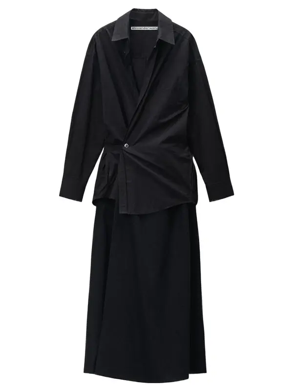 Alexander Wang The Top" Wrap Mini Dress - Black