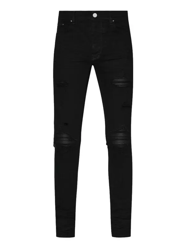 Amiri Distressed Skinny Jeans - Black