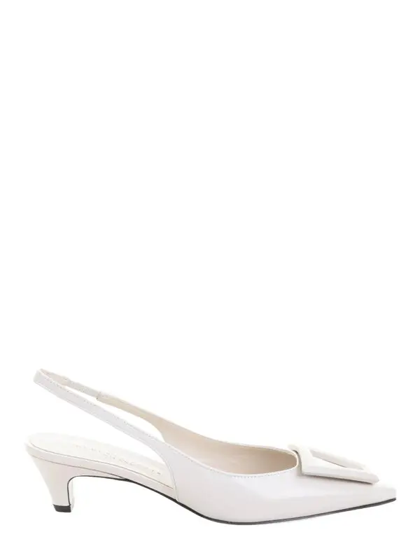 Roberto Festa Bow Detailed Slingback Pumps - White