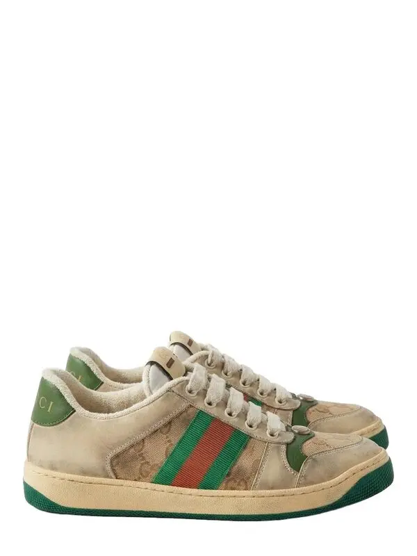 Gucci Screener Logo Low-top Sneakers - Nude