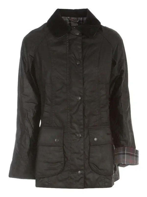 Barbour Long-sleeved Jacket With Contrast Collar - No