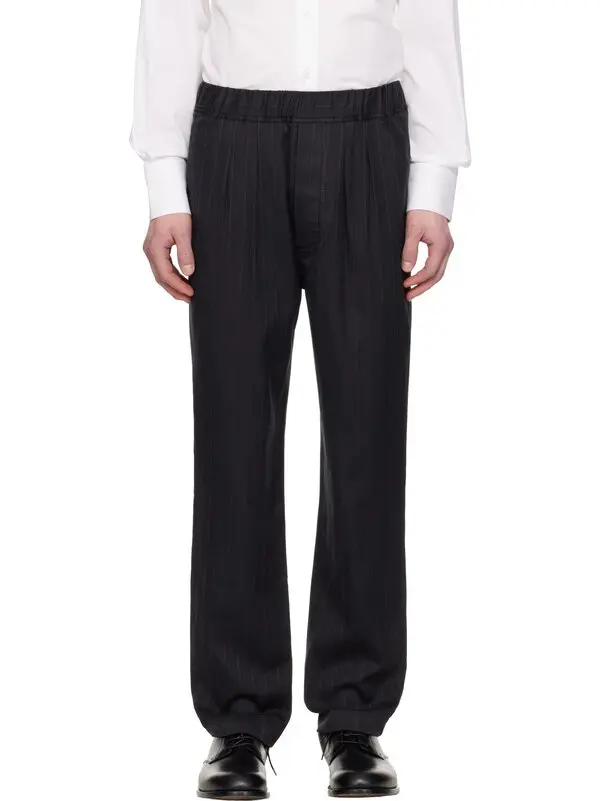TOM FORD High-waisted Pleated Trousers - Black