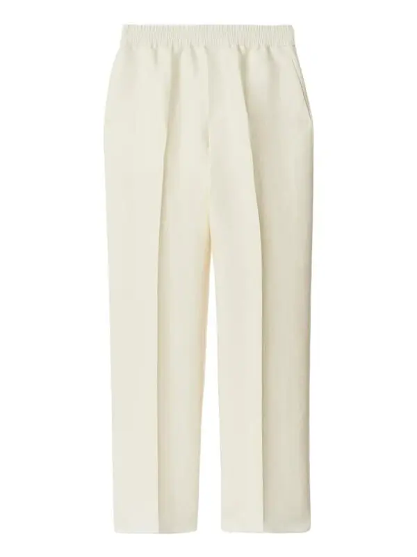 Burberry Tapered-leg Tailored Trousers - White