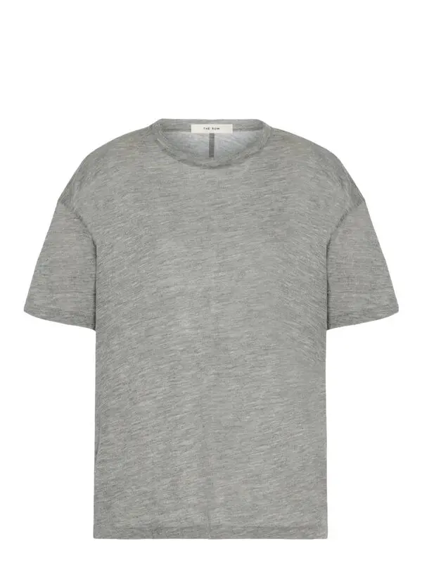 THE ROW Lila Cashmere T-shirt - Gray Blend