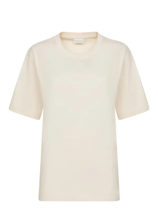 Dries Van Noten Crew Neck T-shirt - Ecru