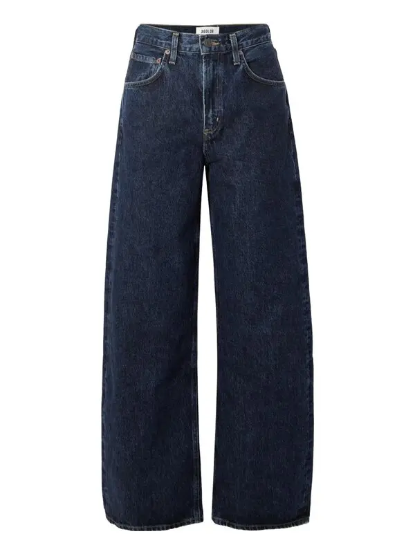 AGOLDE Low Curve Wide Leg Jeans - Black