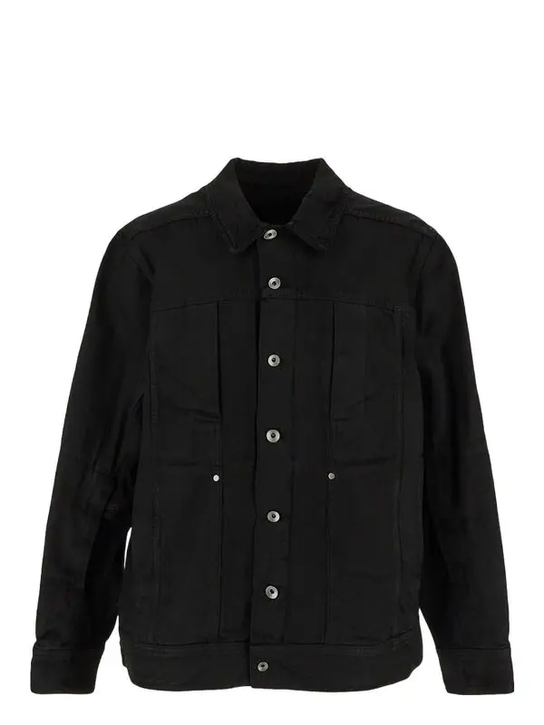 Rick Owens Long-sleeved Button-up Jacket - Black