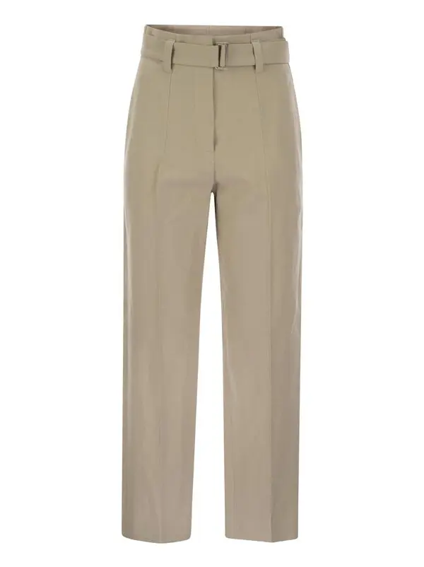 Brunello Cucinelli High-waist Belted Trousers - No