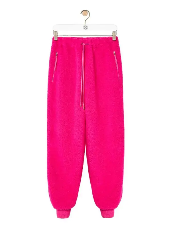 Loewe Fleece Sweatpants With Drawstring Waist - Pink